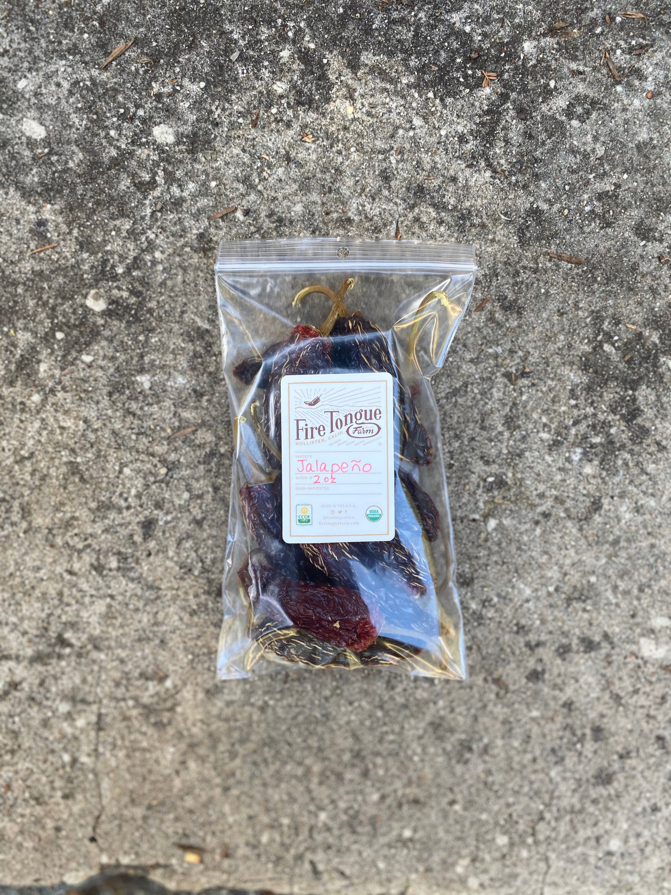Red Jalapeño Dried Peppers by Fire Tongue Farms | Fire Tongue Farms